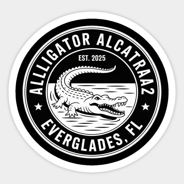 Alligator Alcatraz Meme Parody - Alligator Alcatraz Meme Parody - Sticker | TeePublic